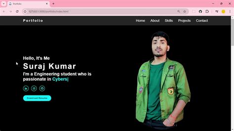 Suraj Kumar On Linkedin Codsoft Internship Webdevelopment Html Css Personalportfolio