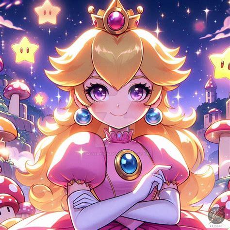 Super Mario Princess Peach By Gallerybrisart On Deviantart