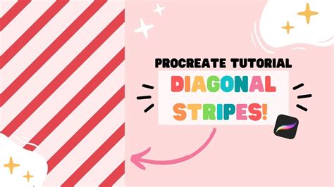 🌈 how to create a diagonal stripe pattern in procreate so easy 🖌