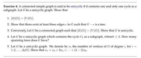solved exercise 4 a connected simple graph is said to be