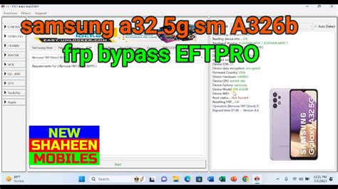 Samsung A32 5g Sm A326b Frp Bypass EFTPRO YouTube