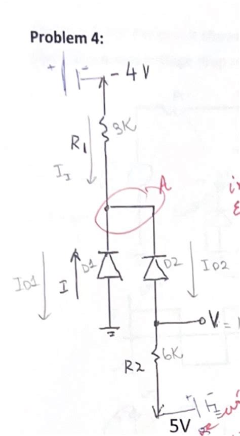 solved problem 4 find the current i and the voltage v using