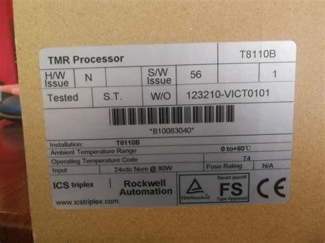 Rockwell Automation ICS Triplex Trusted TMR Processor T B AB
