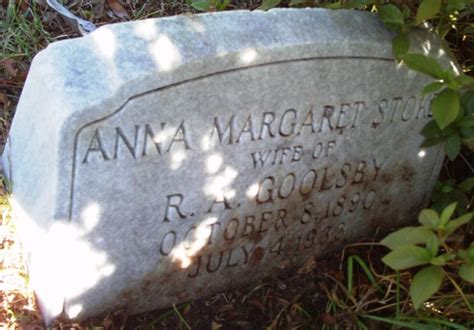 Anna Margaret Stokes Goolsby 1890 1933 Memorial Find A Grave