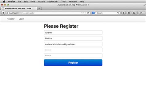 Sending Emails With Laravel 4 And Gmail Envato Tuts
