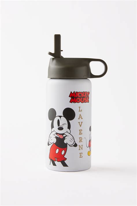 Personalised Mickey Mouse Metal Drink Bottle