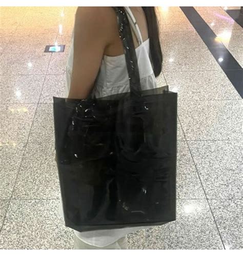 숄더백 비치백 투명가방 반투명 Pvc 검정 티몬