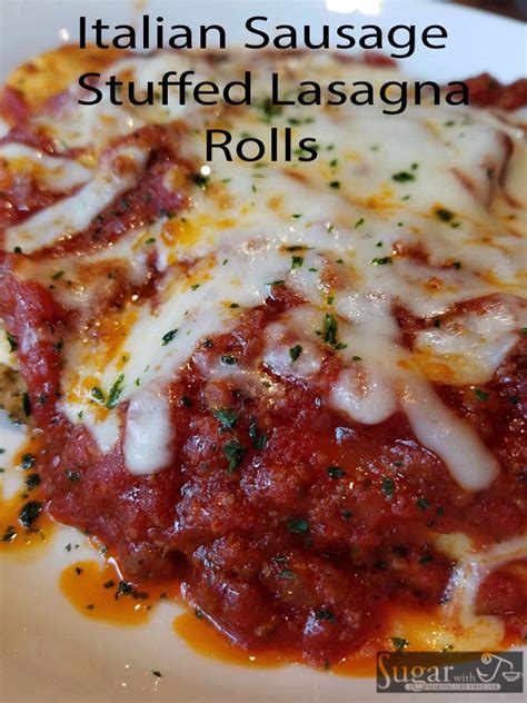 Stuffed Lasagna Roll Recipe Sugar With T