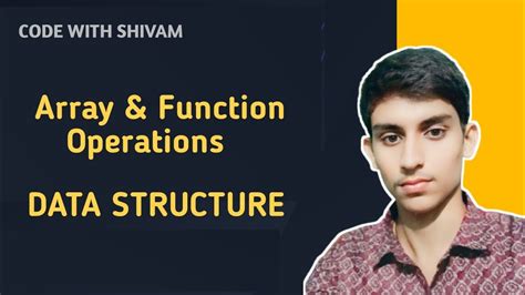 One Shot Array And Function Operation Data Structure And Algorithm Youtube