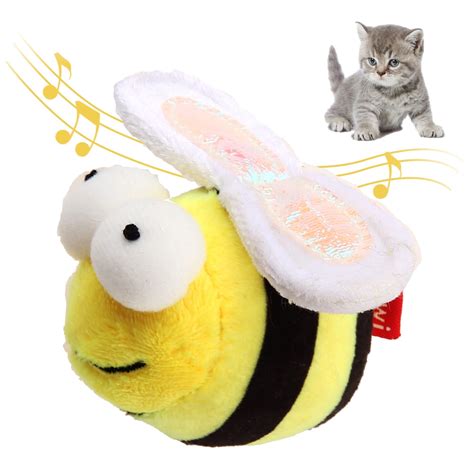 Gigwi Chirpy Bee Sound Toy For Cats Interactive Squeaking Cat Toy