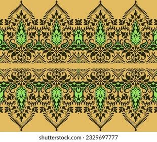Textile Ornament Abstract Border Repeating Pattern Stock Illustration 2355657873 Shutterstock