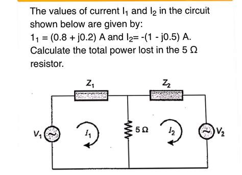 solved how to solve the values of current i1 ﻿and i2 ﻿in