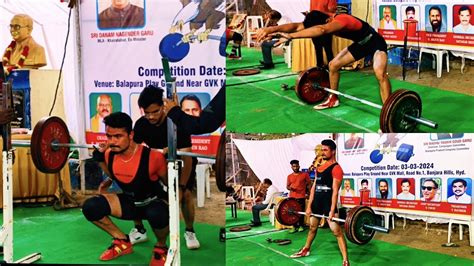 Hyderabad District Powerlifting Meet Show Day 74 Weight Class