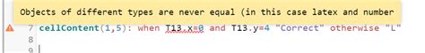 Why Is My Table Correctness Not Working Questions Computation