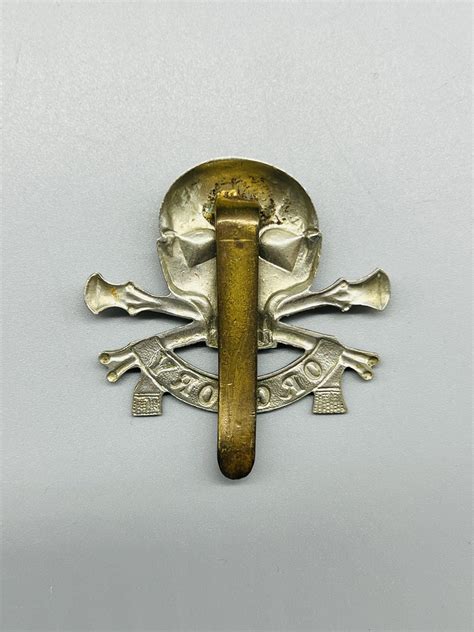17th 21st Lancers Cap Badge I Ww2 British Militaria