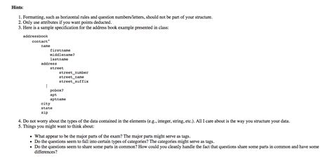 Suppose I Want To Design An Xml File That Encodes