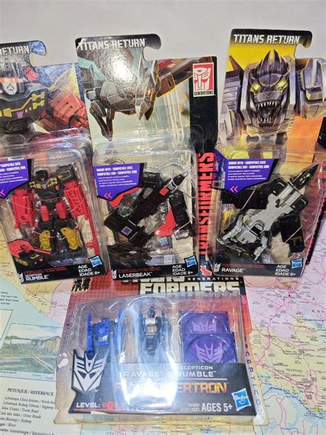 Transformers Cassettes For Your Soundwave Rumble Ravage Laserbeak Titans Return Fall Of
