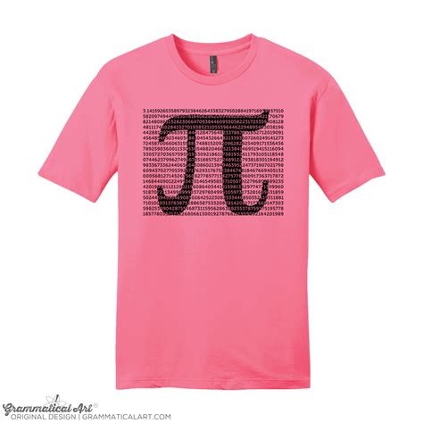 Mens Pi Digits Shirt Grammatical Art