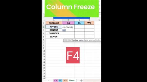 Vlookupindirect Formula Ytshorts Excel Exceltips Excelformula Youtube
