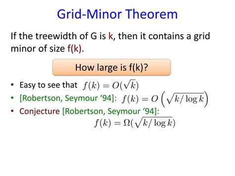 Ppt Polynomial Bounds For The Grid Minor Theorem Powerpoint Presentation Id2494486
