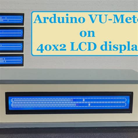 DIY Big Arduino VU Meter On X LCD Dispaly Hackaday Io