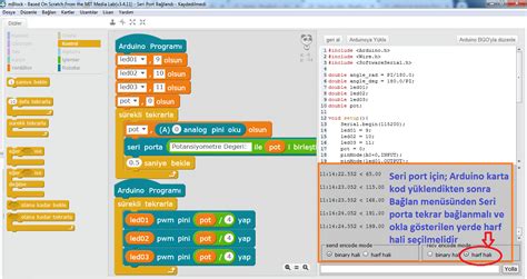 mBlock ile Arduino Potansiyometre ile LED Uygulaması BlogKod