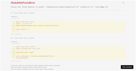 Responsive Table Material Ui Examples Codesandbox