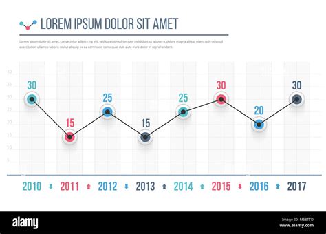 Line Graph Template Business Infographics Vector Eps Illustration Stock Photo Alamy