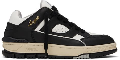 Black And White Area Lo Sneakers By Axel Arigato On Sale