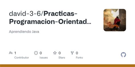 github david 3 6 practicas programacion orientada objetos java