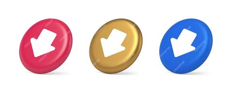 Premium Vector Arrow Down Button Keyboard Navigation Pointer