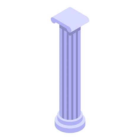 Premium Vector Ancient Column Standing Tall Representing Classical