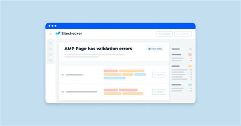 how to fix amp validation errors issue sitechecker