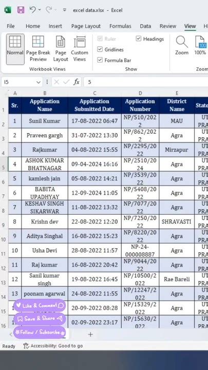 Excel Amazing Shortcut Tips For Beginners Ytshorts Exceltips Shortfeed Youtube