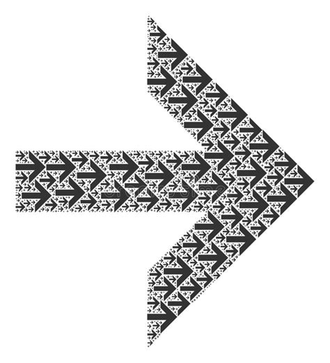 Arrow Right Recursion Composition Of Itself Icons Stock Vector Illustration Of Pointer