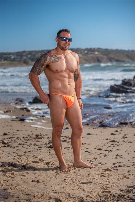 Fixed Front Hook Adjustable G String Aussie Togs