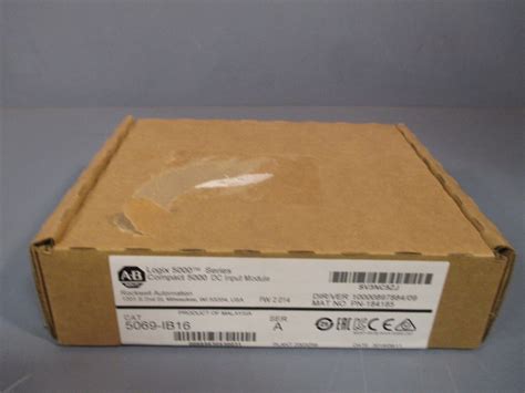 Allen Bradley Logix 5000 Compact 5000 Dc Input Module Ser A 5069 Ib16