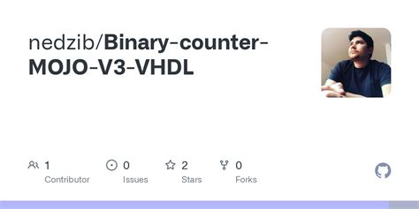Github Nedzibbinary Counter Mojo V3 Vhdl
