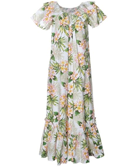 Paina Aloha Long Muumuu Dress Relaxed Fit Shaka Time Hawaii