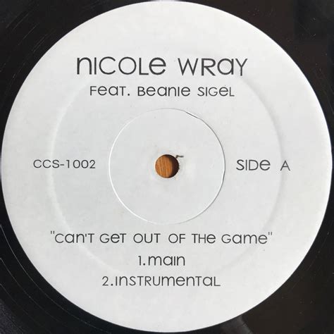 Nicole Wray Cant Get Out Of The Game Passtime Records パスタイム レコード