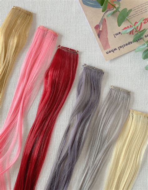 🔥오늘출발🔥 11 옴브레 붙임머리 염색 가발 피스6color 엘로슈 브릿지 가발 헤어피스 인모 에이블리