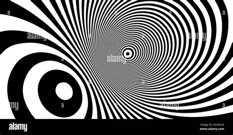 Abstract Background Made Of Distorted Lines Pattern With Optical Illusion Psychedelic Stripes
