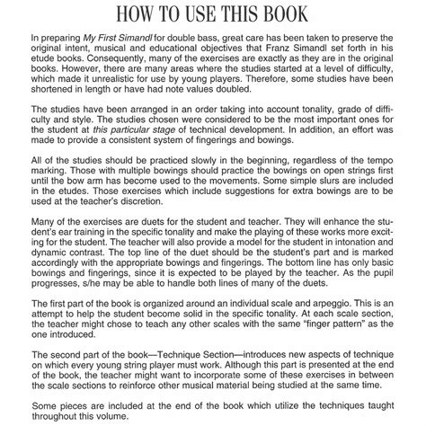 My First Simandl For Bass Southwest Strings