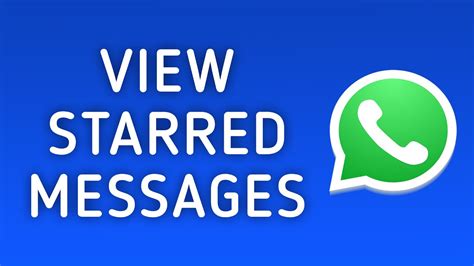 How To View Starred Messages In Whatsapp On Pc Youtube