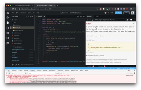 Are Domexceptions Handled Differently Than Normal Errors · Issue 1866