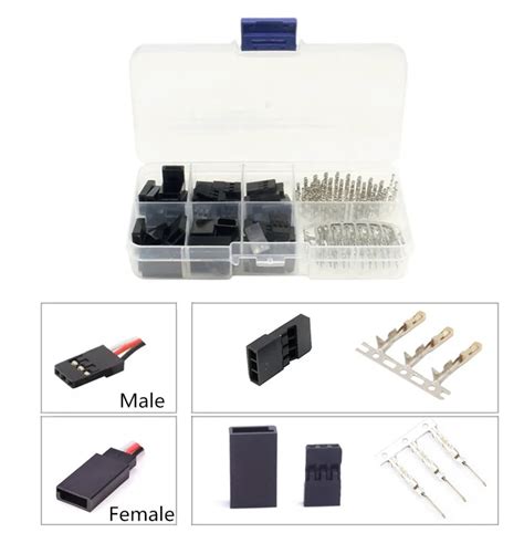 Servo Connector Male And Female 25pair Set 50pcs Rc Planes