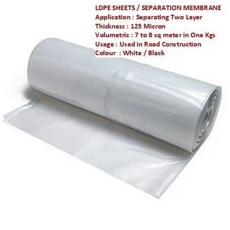 Concrete Road Construction Polythine Sheet Plastic Sheet Separation