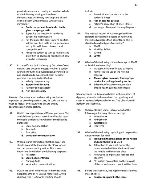 Comprehensive Nursing Board Exam Reviewer Pdf