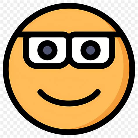 Nerd Emoji Smiley Face Emoji With Glasses Png 2048x2048px Nerd