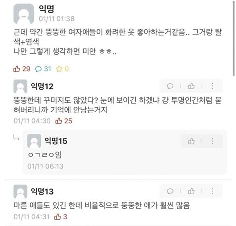 블라인드 블라블라 뚱뚱한 여자 특징이라고 함